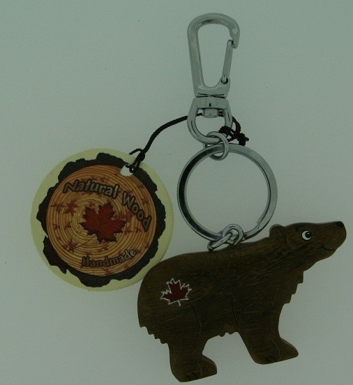 K/C WOOD BEAR M/L - Canadiana - Souvenirs