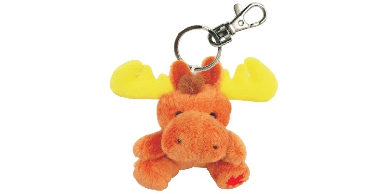 PLUSH KEYCHAIN - SITTING MOOSE